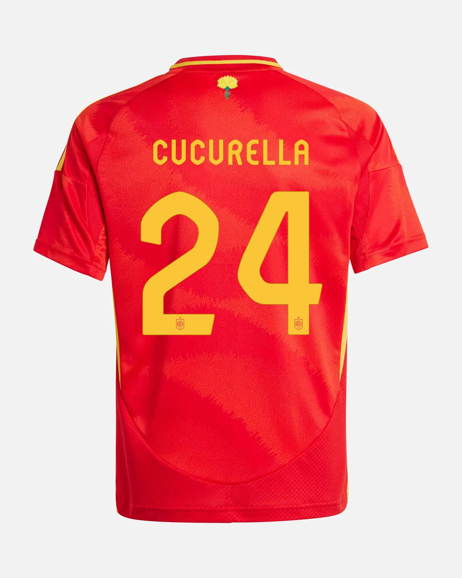 Camiseta 1ª España Euro 2024 Cucurella Para Niño