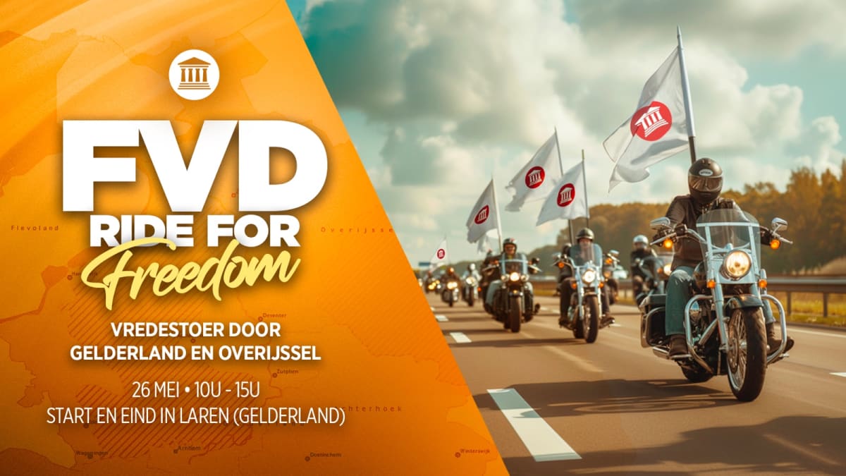 FVD Vredestoer | Ride for Freedom - Forum voor Democratie