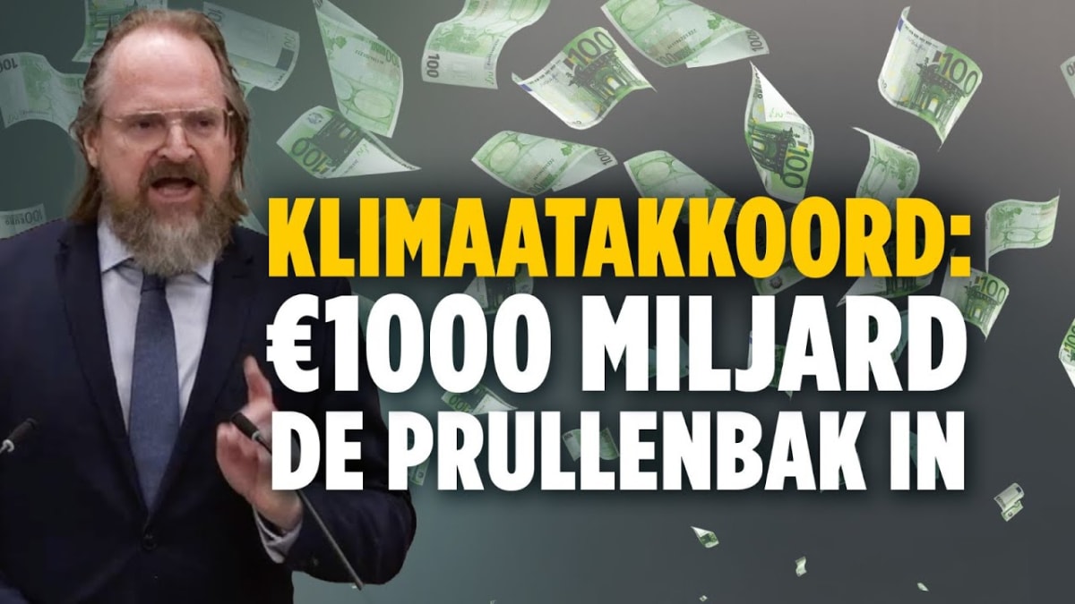Johan Dessing (FVD) fileert klimaatbeleid van A tot Z! Debat in Eerste ...
