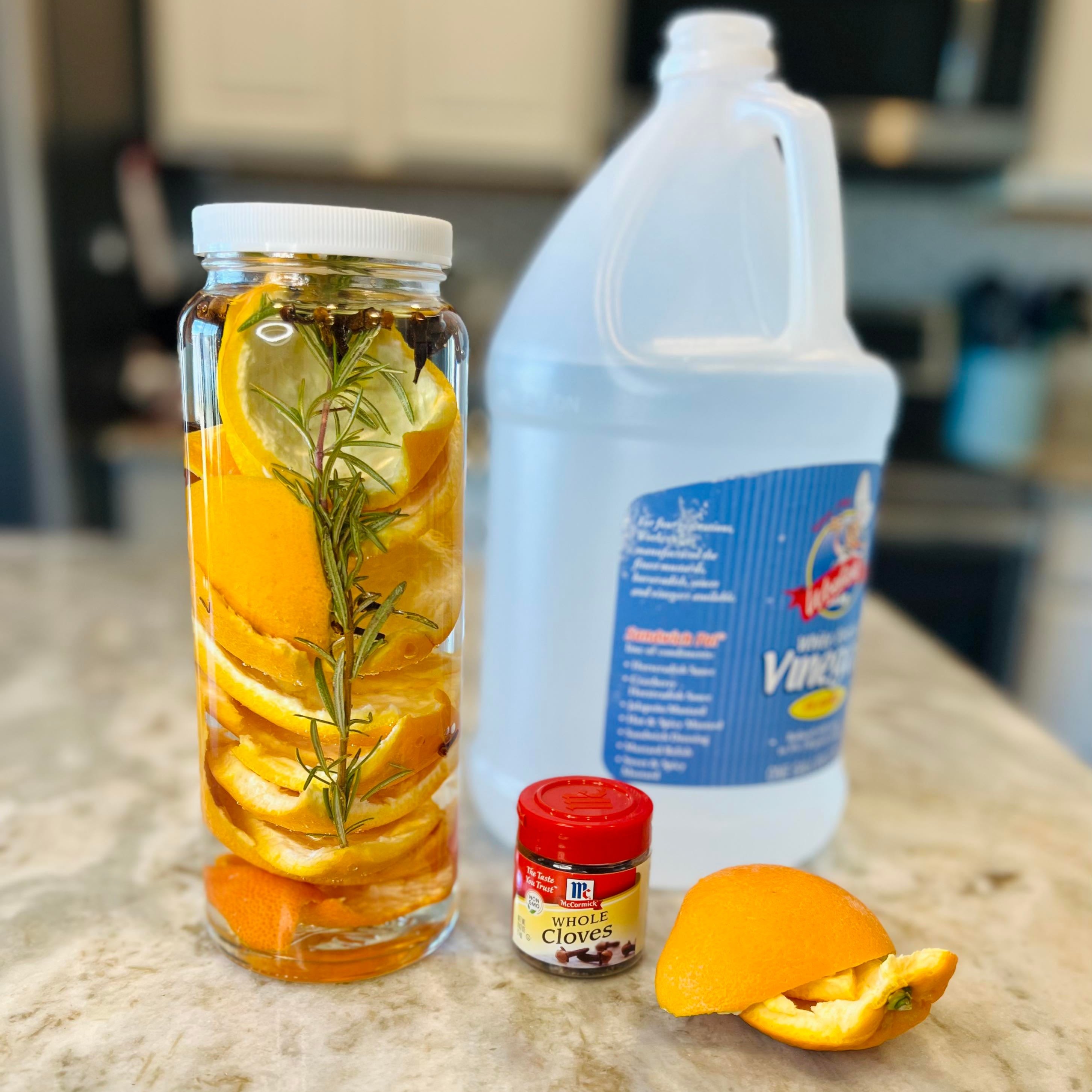 Diy Natural Cleaner Using Vinegar And Orange Peels Recipe Cloves And