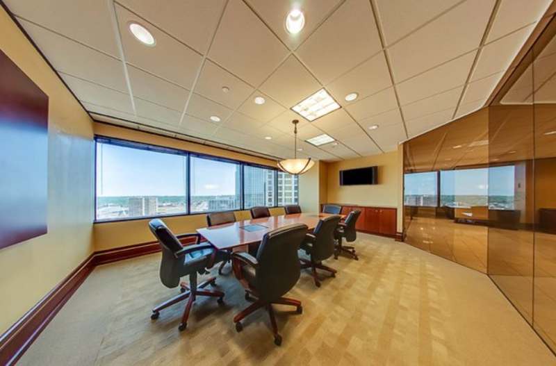 8 Person Meeting Room A at Premier Workspaces - Columbia Plaza | Gable