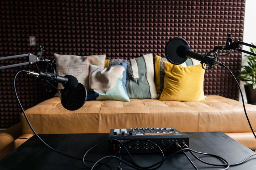 4 person Podcast Studio at Kiln Boulder | Gable