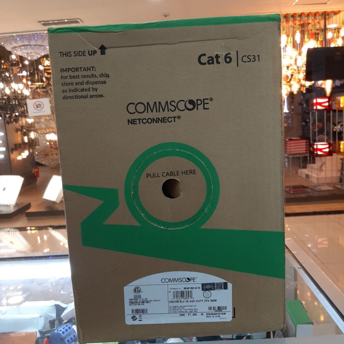 Jual kabel lan utp cat 6 amp commscope (Kode A 004) di Seller alexaindo ...