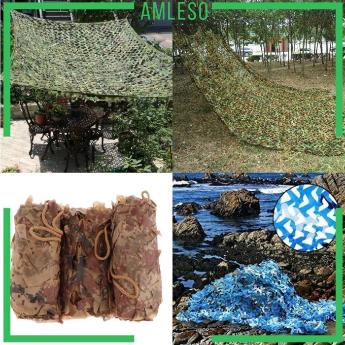 Jual Jaring Terpal Motif Daun Kamuflase Ukuran 2x3m Dengan Tas Pembawa ...