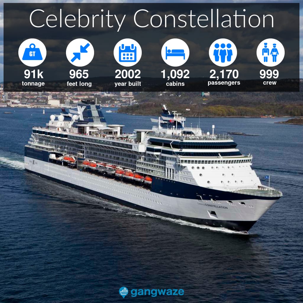 Celebrity Constellation Size, Specs, Ship Stats & More