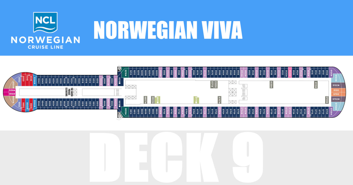 Norwegian Viva Deck 9 - Activities & Deck Plan Layout
