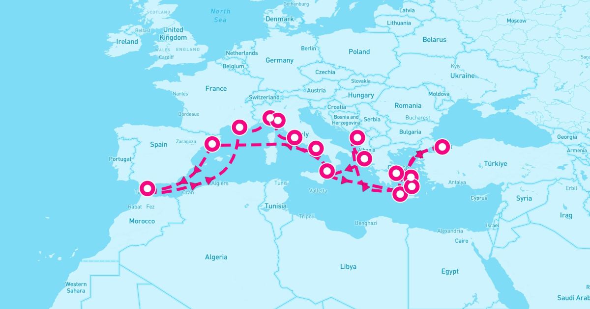 Sun Princess - August 9th, 2025 - Cruise Map & Port Info