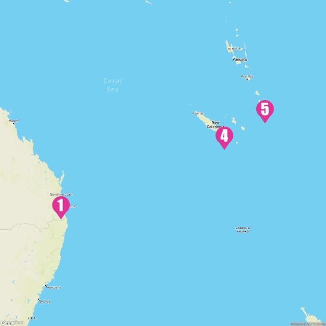 Quantum of the Seas - February 7th, 2025 - Cruise Map & Port Info