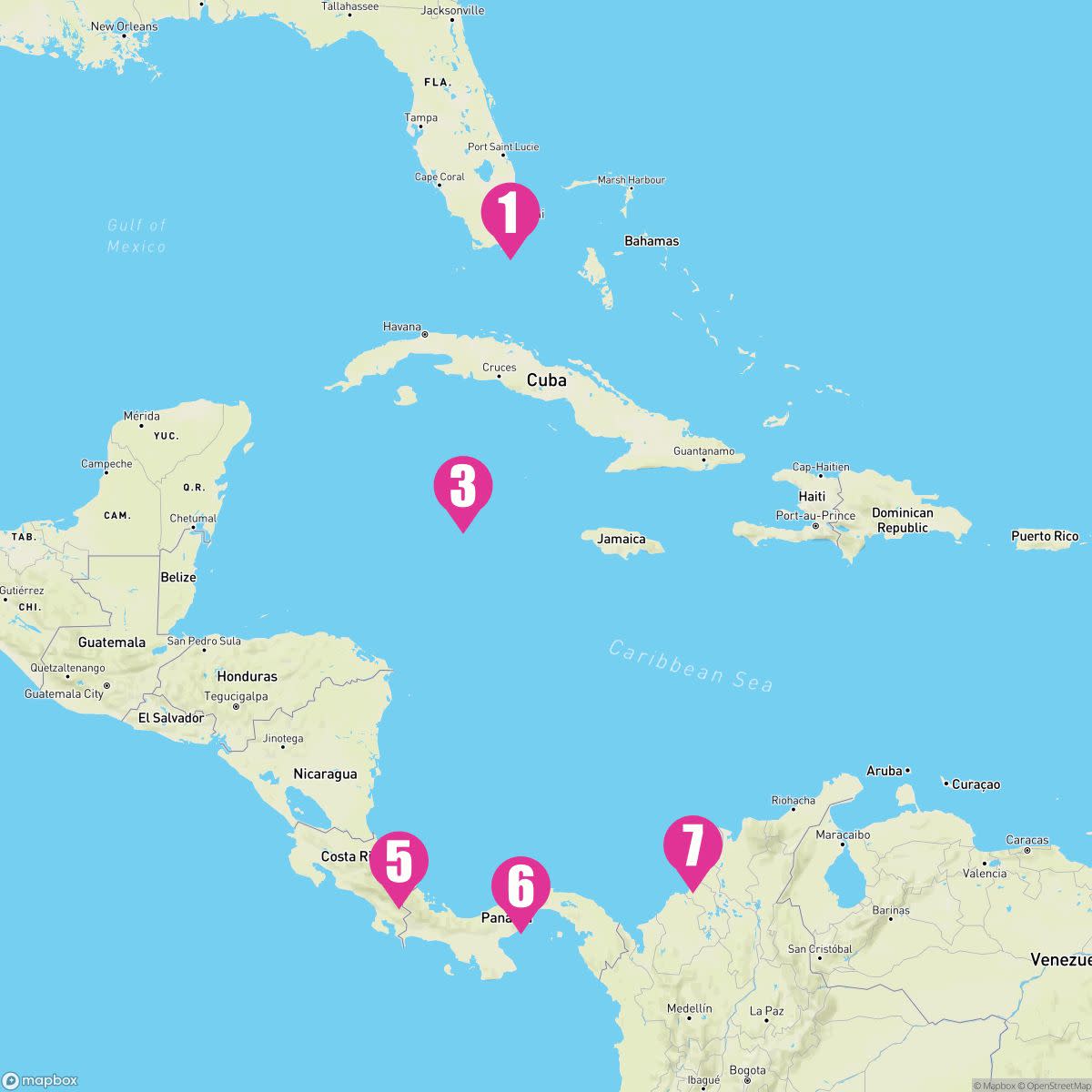 Carnival Freedom - January 5th, 2024 - Cruise Map & Port Info