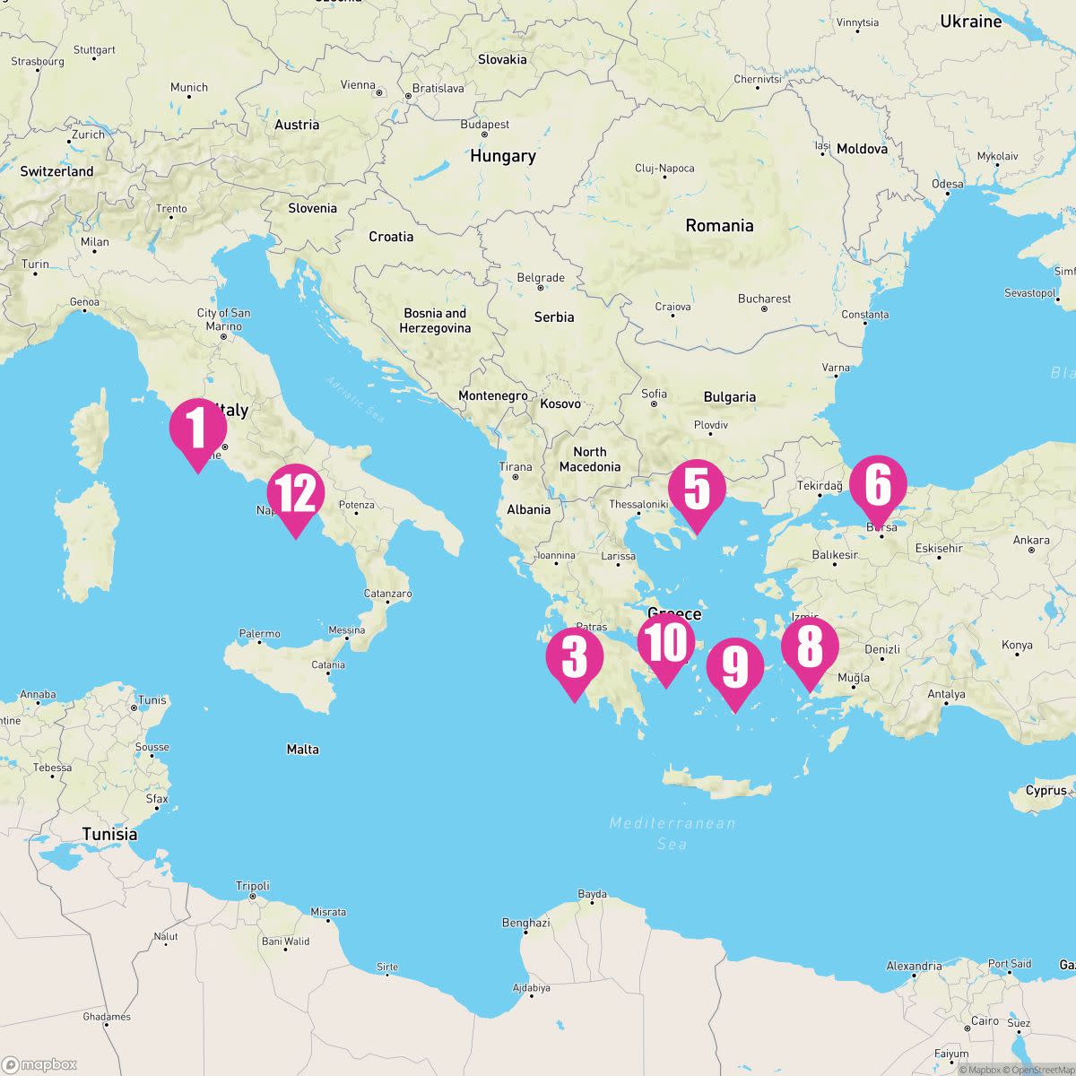 Carnival Miracle - August 25th, 2025 - Cruise Map & Port Info