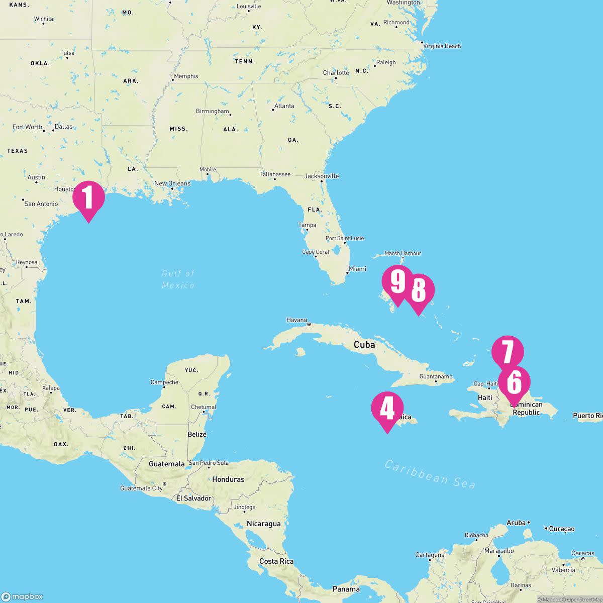 Carnival Miracle - January 6th, 2025 - Cruise Map & Port Info