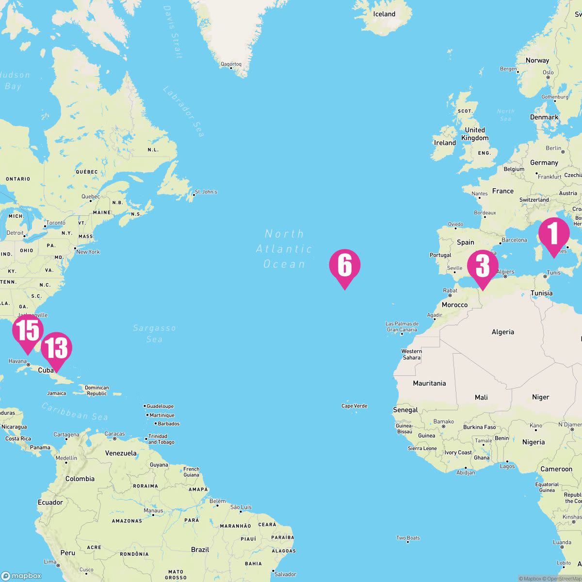 Carnival Miracle - November 8th, 2025 - Cruise Map & Port Info