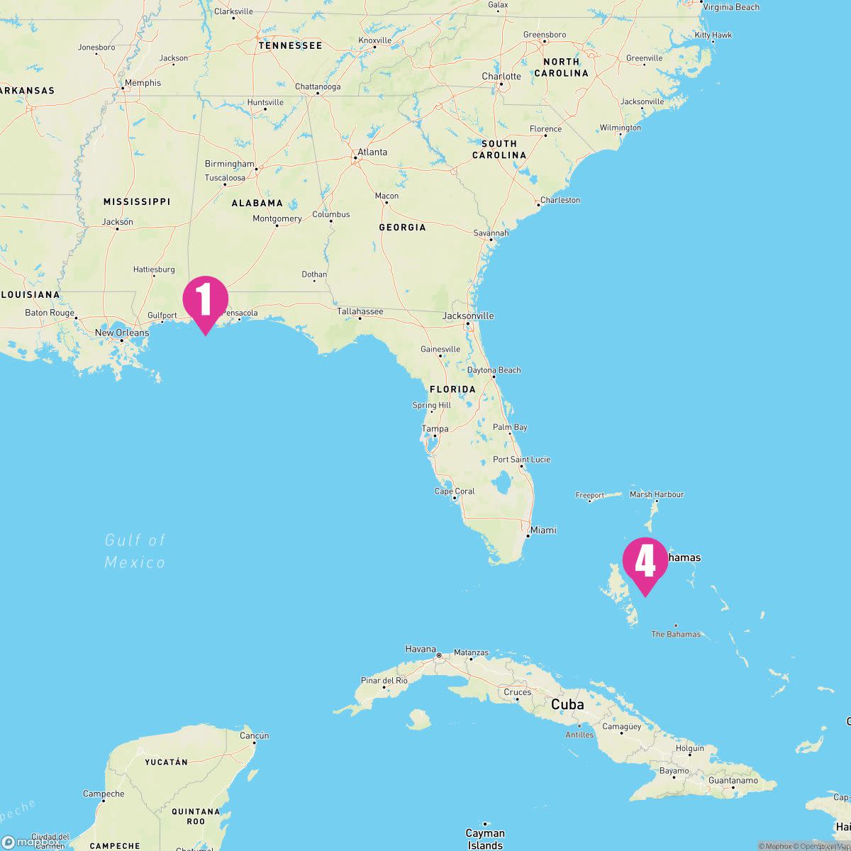 Carnival Spirit - December 14th, 2025 - Cruise Map & Port Info