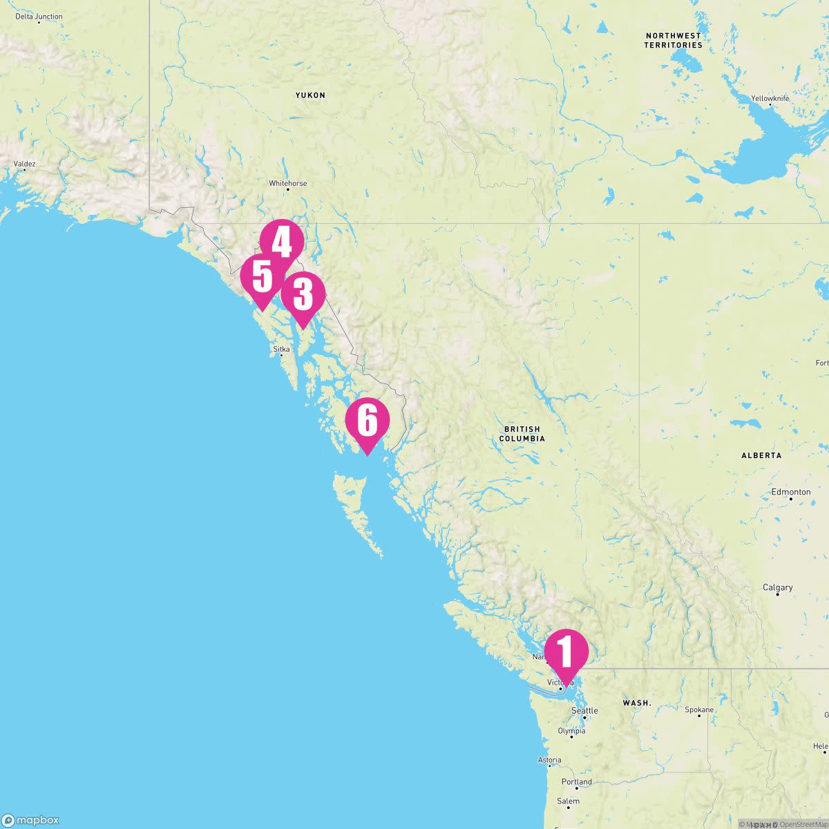 Grand Princess - June 10th, 2025 - Cruise Map & Port Info