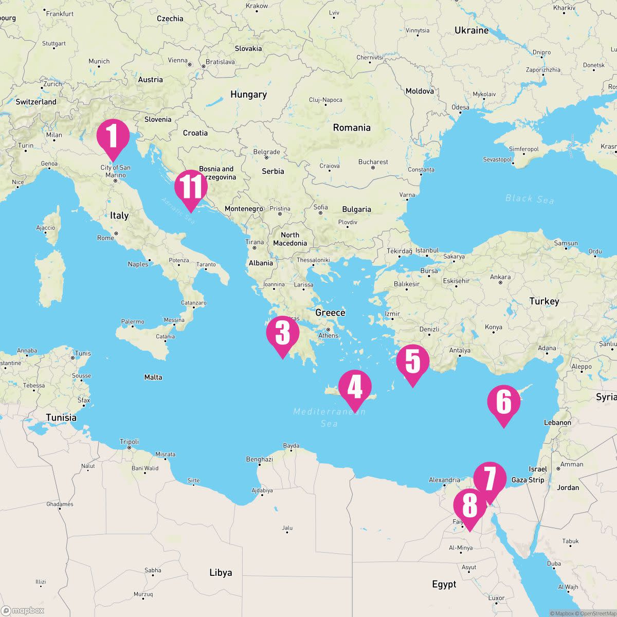 MSC Lirica - October 26th, 2024 - Cruise Map & Port Info