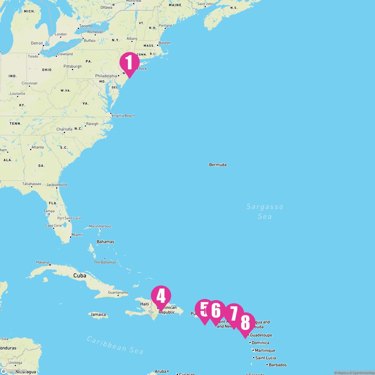 MSC Meraviglia - January 12th, 2025 - Cruise Map & Port Info