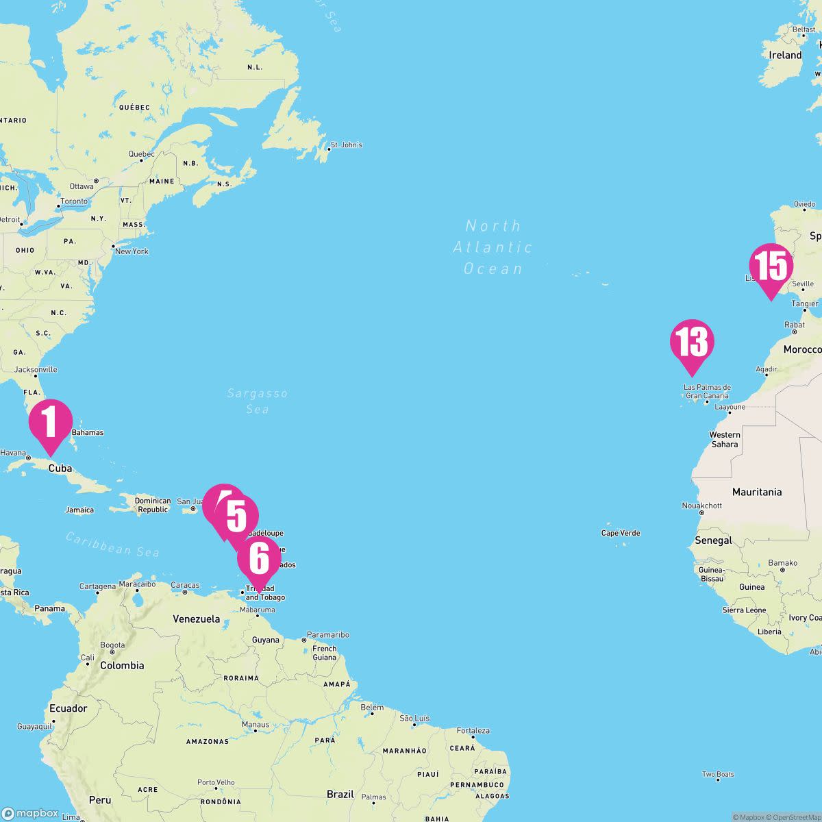 MSC Seaside - April 6th, 2025 - Cruise Map & Port Info