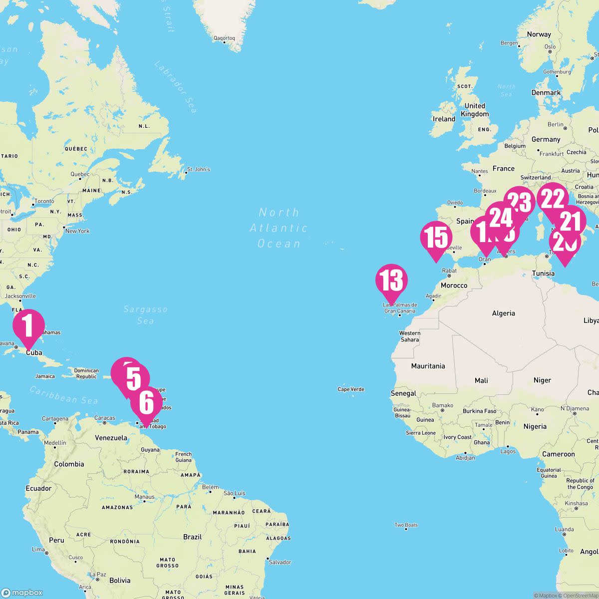 MSC Seaside - April 6th, 2025 - Cruise Map & Port Info