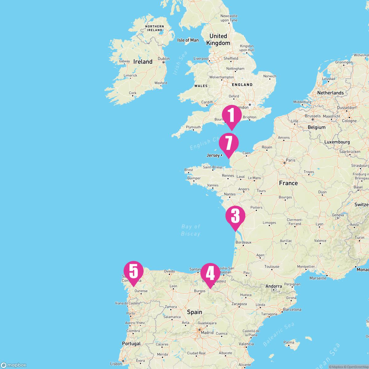 MSC Virtuosa - July 5th, 2025 - Cruise Map & Port Info
