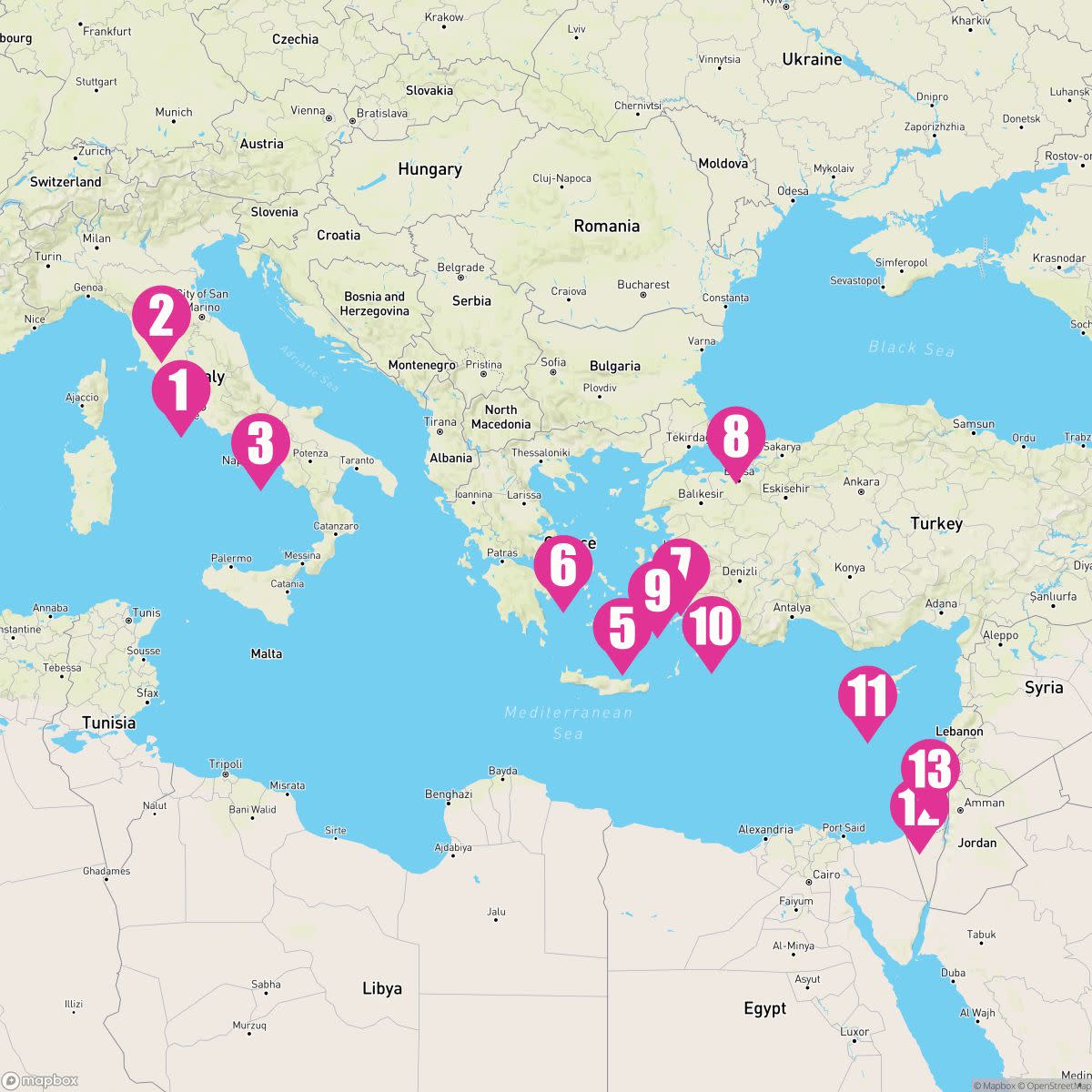 Norwegian Epic - October 17th, 2024 - Cruise Map & Port Info