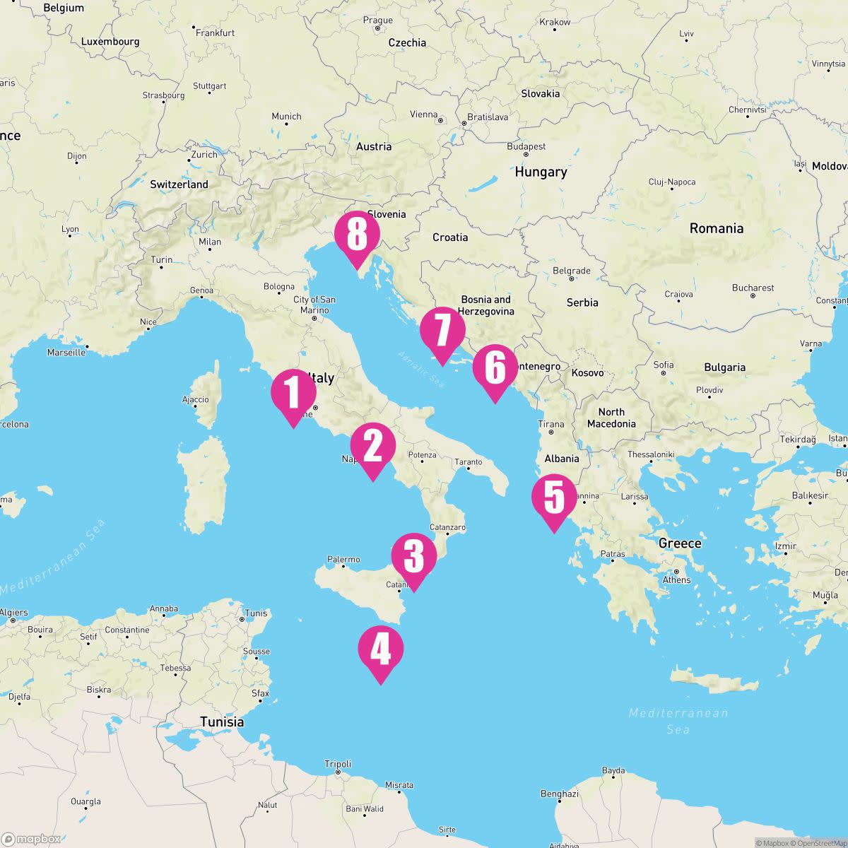 Norwegian Escape - October 3rd, 2024 - Cruise Map & Port Info