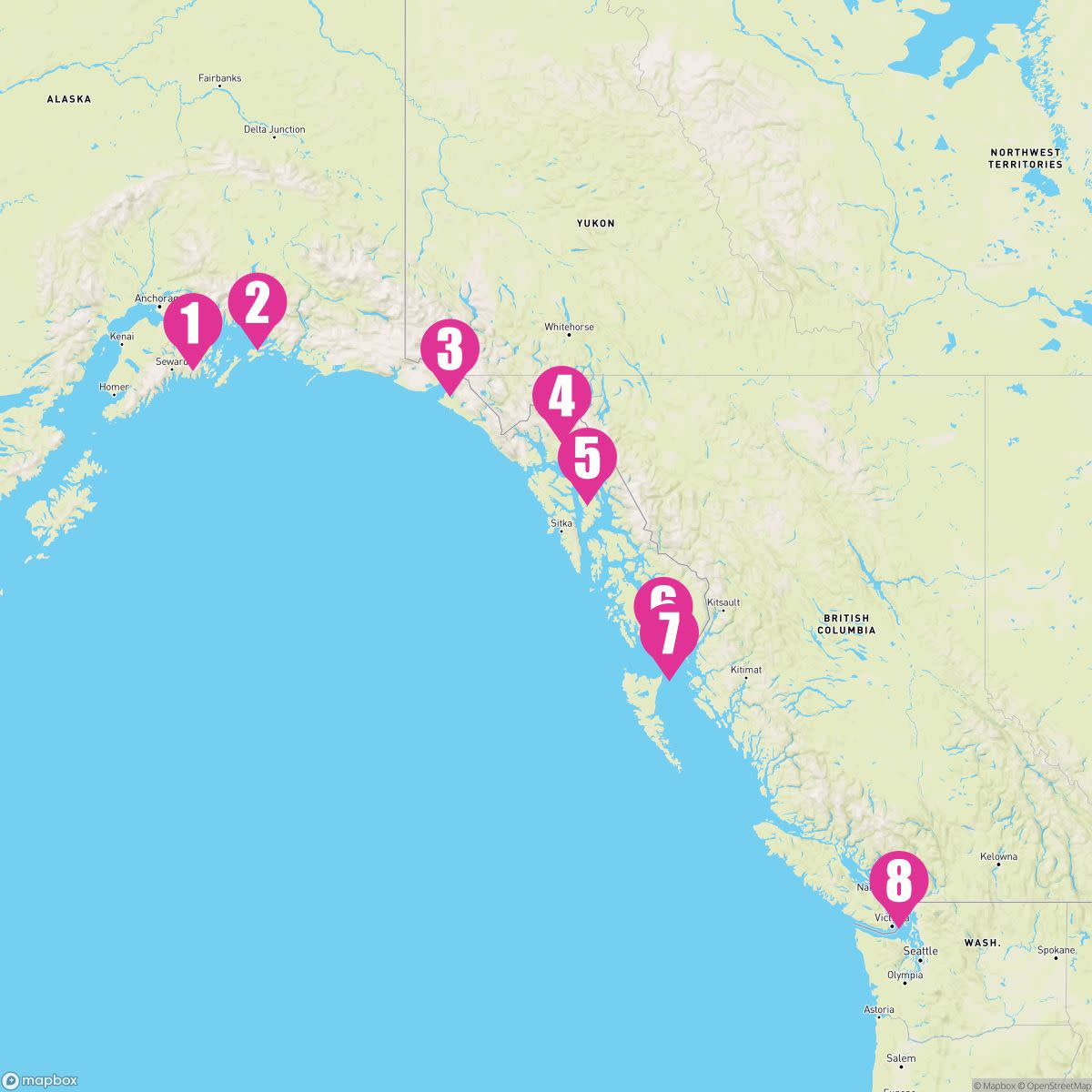 Norwegian Jade - July 7th, 2025 - Cruise Map & Port Info