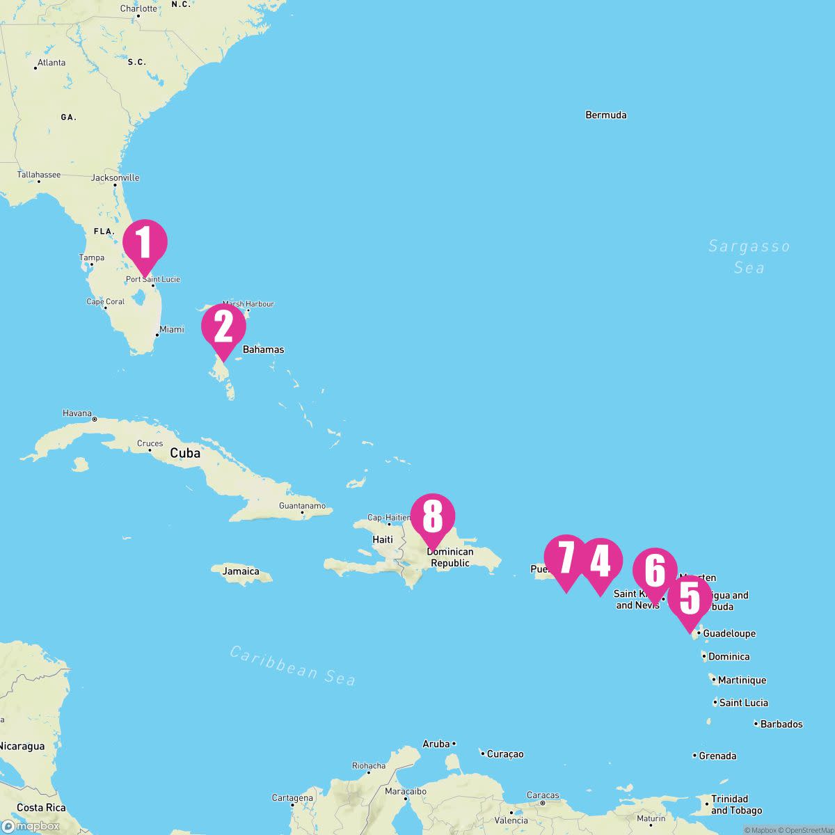 Norwegian Jade - May 6th, 2024 - Cruise Map & Port Info