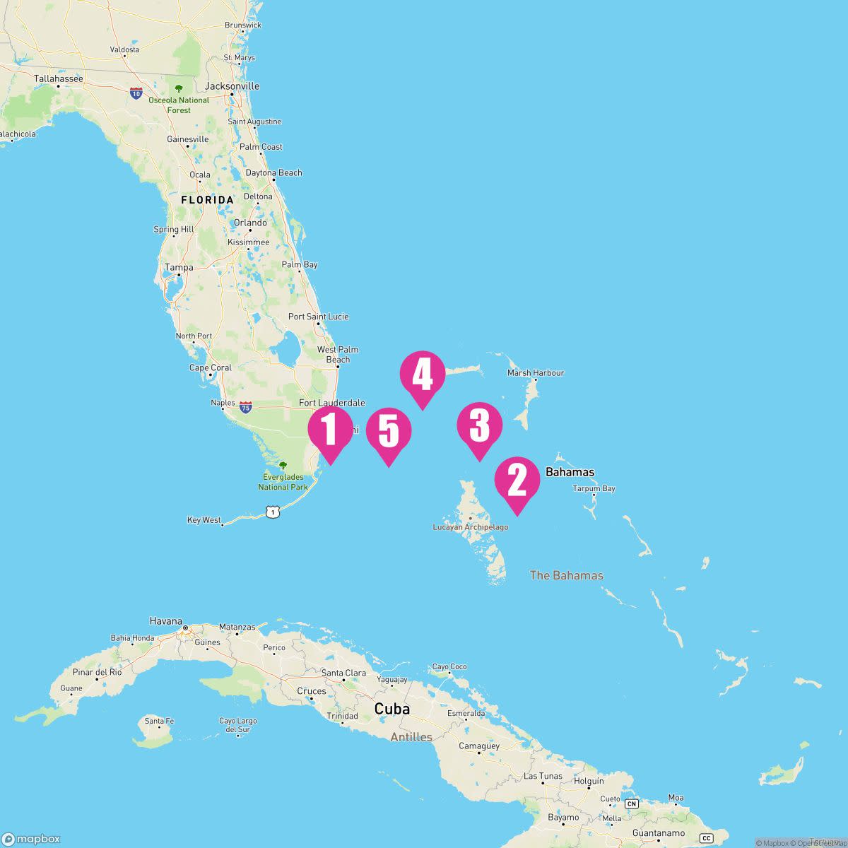 Norwegian Jade - November 3rd, 2024 - Cruise Map & Port Info