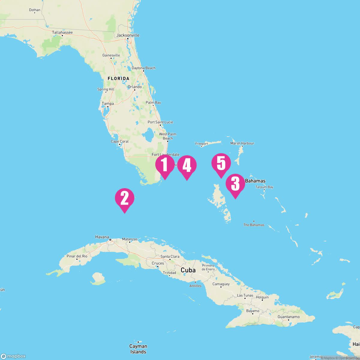 Norwegian Jade - November 20th, 2024 - Cruise Map & Port Info