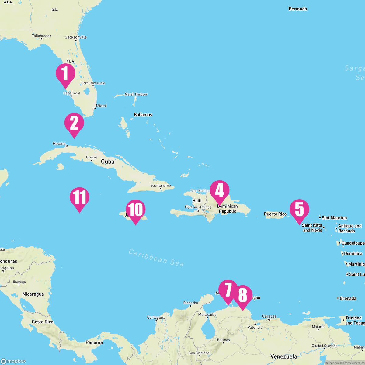 Norwegian Jewel - February 2nd, 2025 - Cruise Map & Port Info