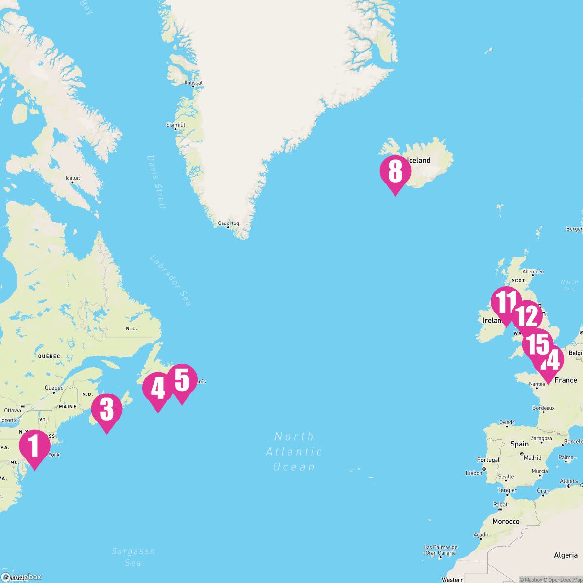 Norwegian Prima - April 27th, 2025 - Cruise Map & Port Info
