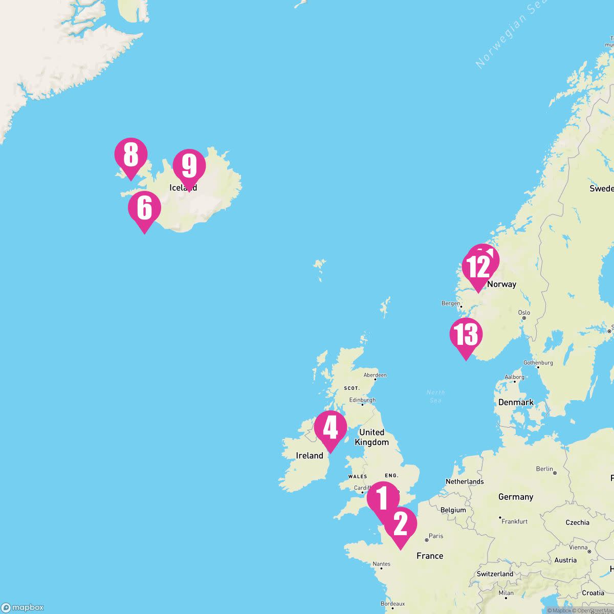Norwegian Prima - September 14th, 2025 - Cruise Map & Port Info