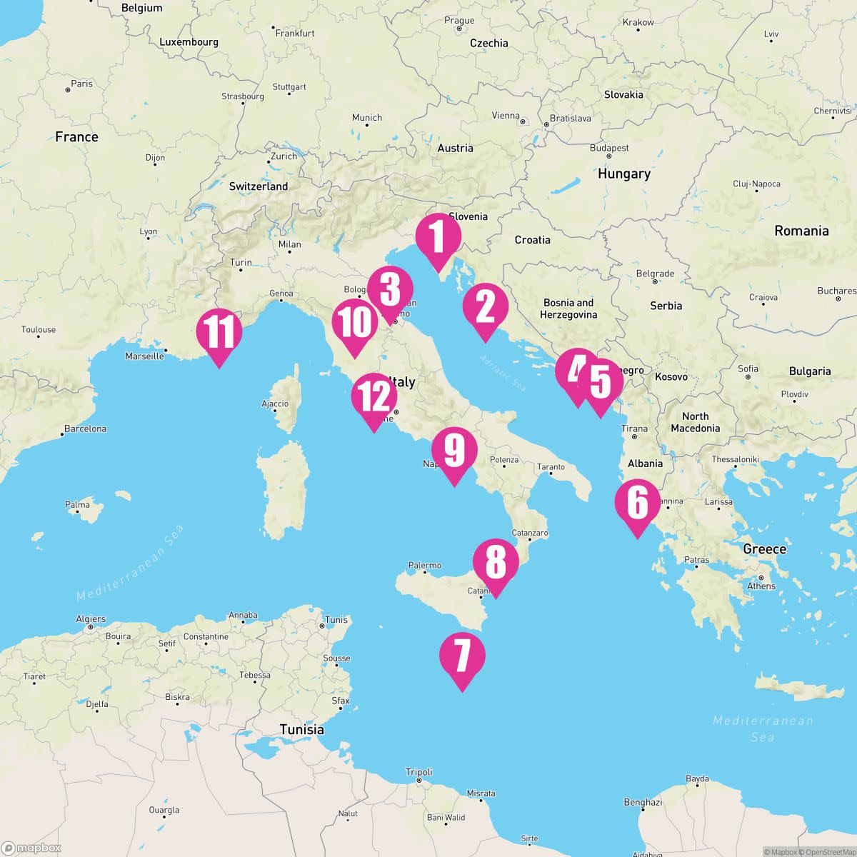 Norwegian Viva - November 7th, 2025 - Cruise Map & Port Info