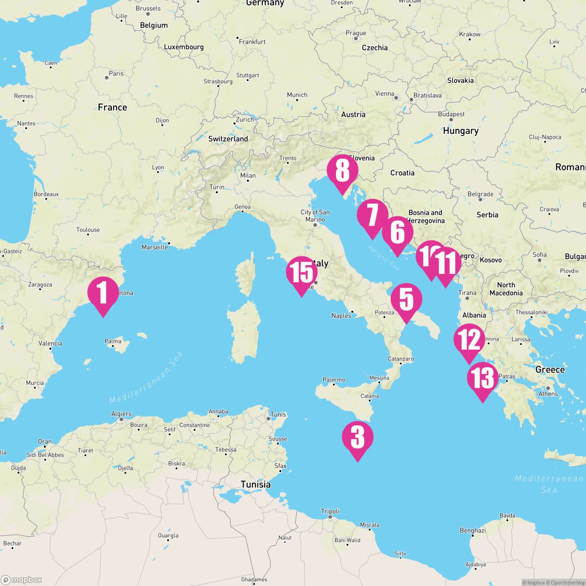 Queen Victoria - August 18th, 2025 - Cruise Map & Port Info