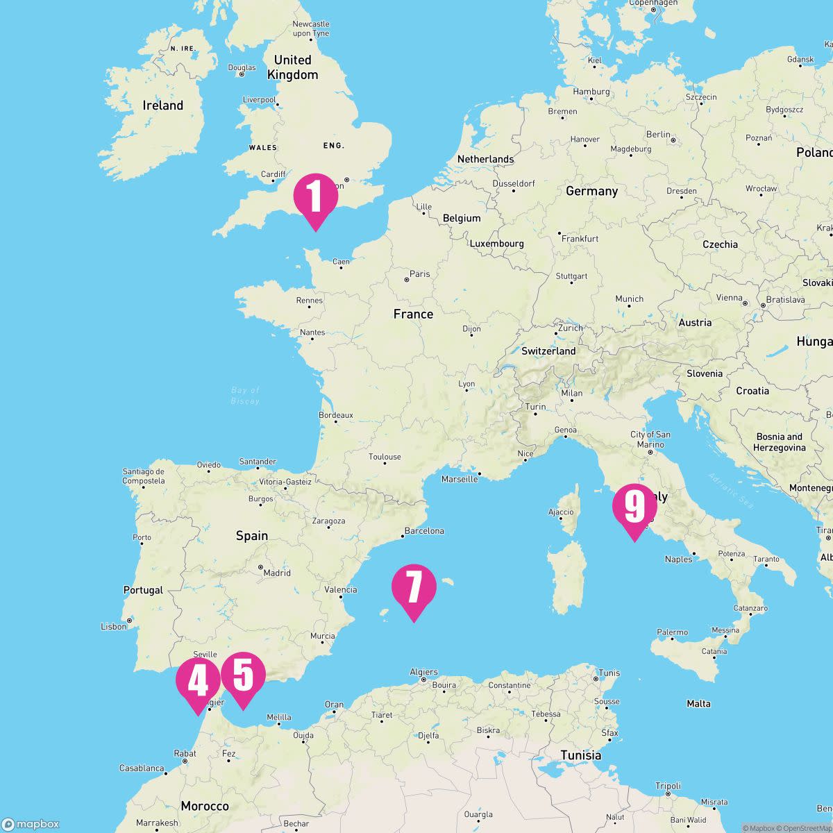 Queen Victoria - May 5th, 2024 - Cruise Map & Port Info