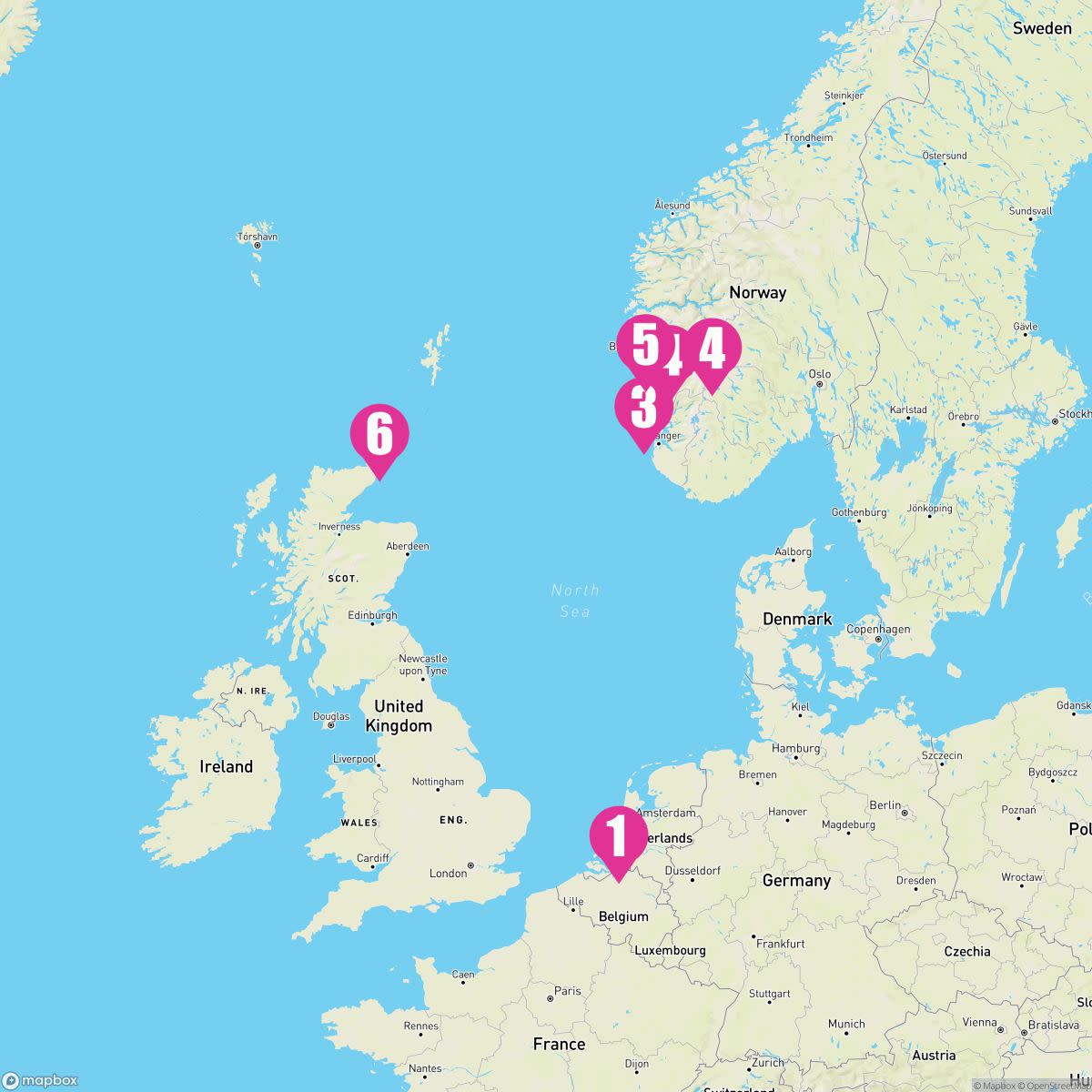 MS Rotterdam - June 21st, 2025 - Cruise Map & Port Info