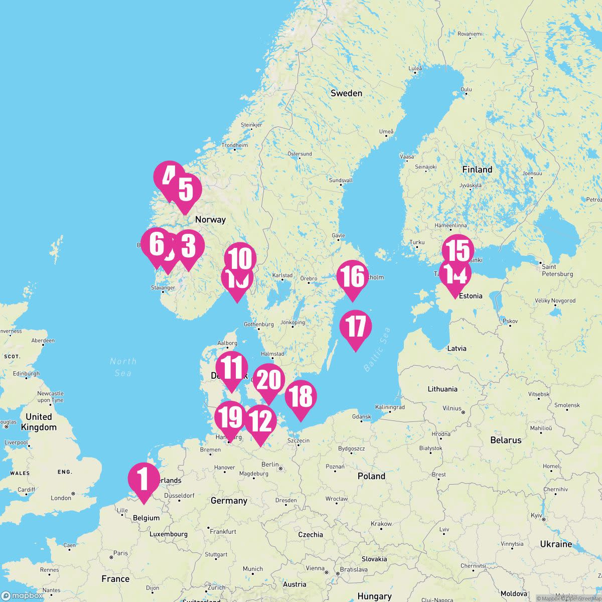 MS Rotterdam - September 21st, 2024 - Cruise Map & Port Info