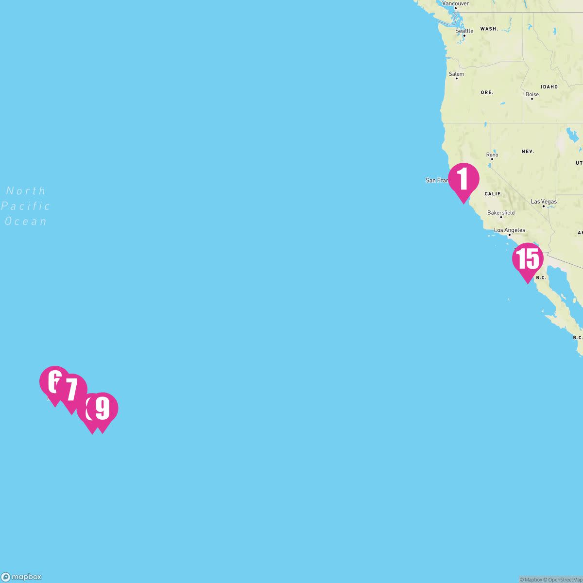 Ruby Princess - January 30th, 2025 - Cruise Map & Port Info