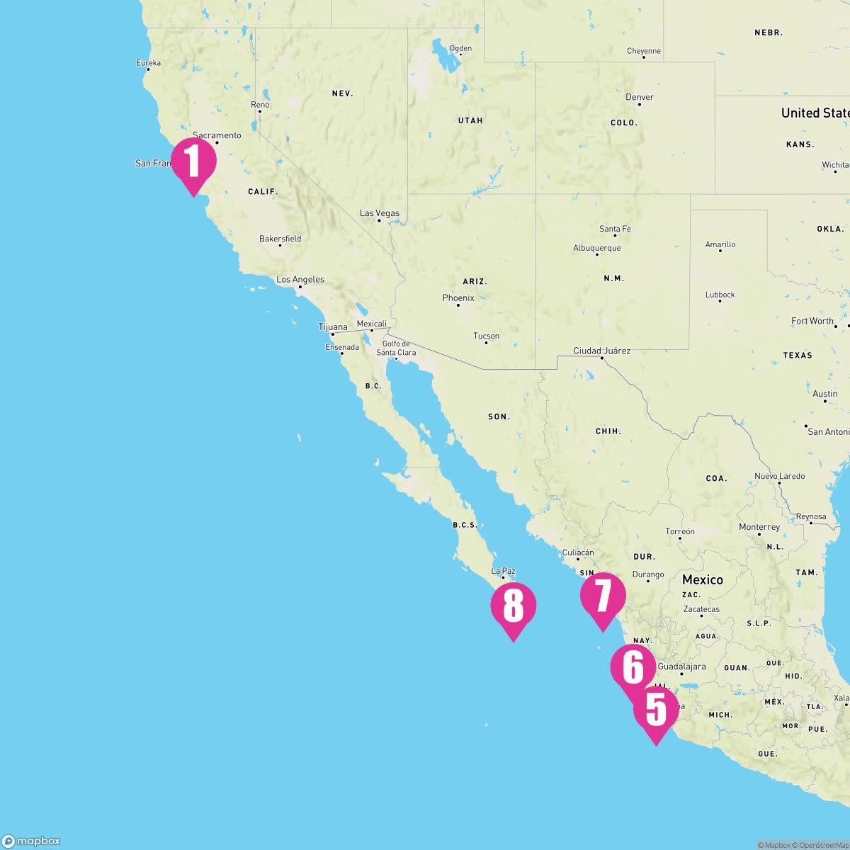 Ruby Princess - October 15th, 2024 - Cruise Map & Port Info