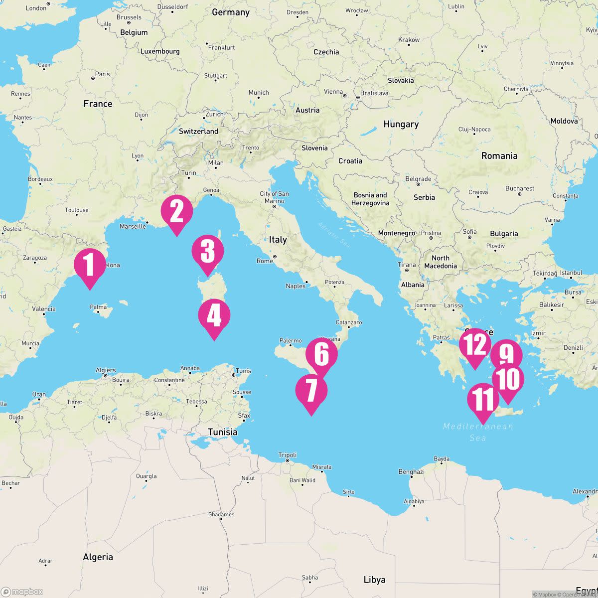 Scarlet Lady - October 13th, 2024 - Cruise Map & Port Info