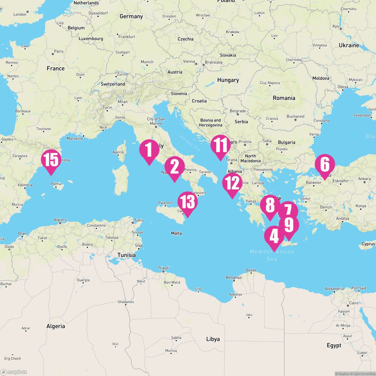 Sun Princess - June 14th, 2025 - Cruise Map & Port Info