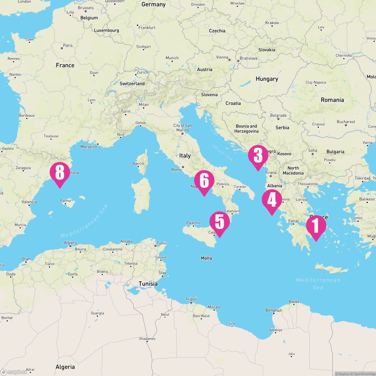 Sun Princess - June 15th, 2024 - Cruise Map & Port Info