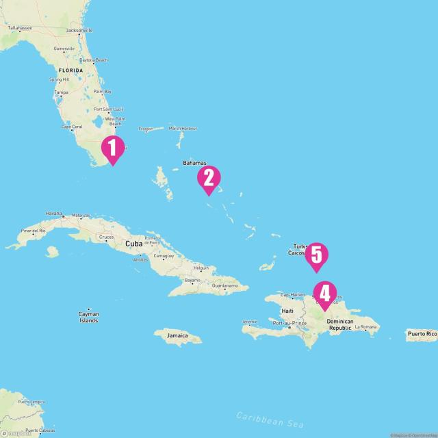 Carnival Magic - January 5th, 2025 - Cruise Map & Port Info