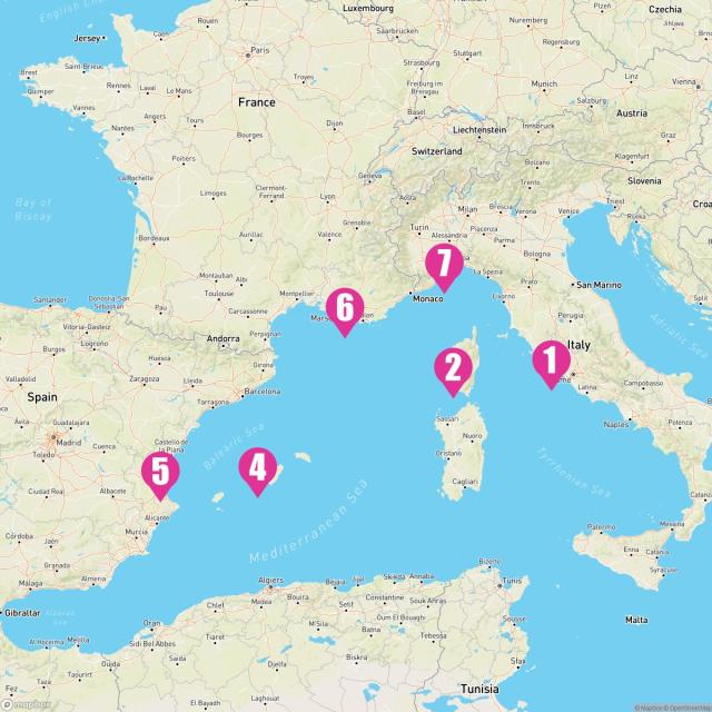 Costa Pacifica - June 10th, 2024 - Cruise Map & Port Info