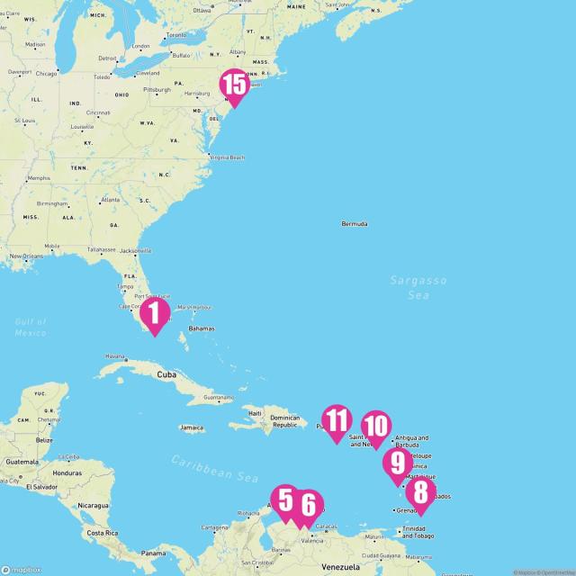 Enchanted Princess - August 9th, 2025 - Cruise Map & Port Info