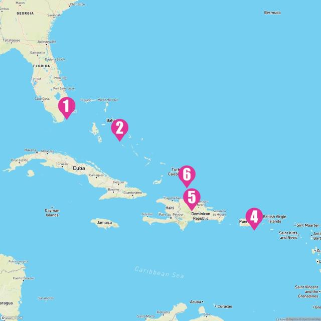 Enchanted Princess - July 12th, 2025 - Cruise Map & Port Info