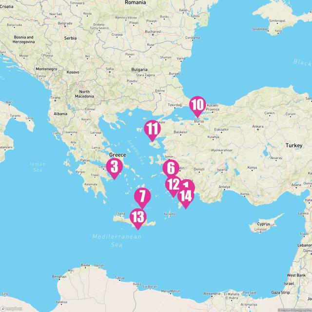 Marella Discovery - August 12th, 2024 - Cruise Map & Port Info