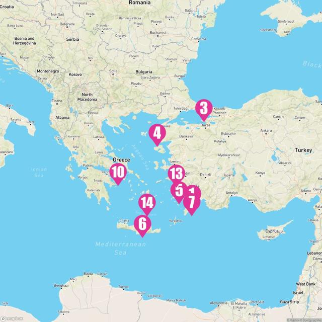 Marella Discovery - September 16th, 2024 - Cruise Map & Port Info