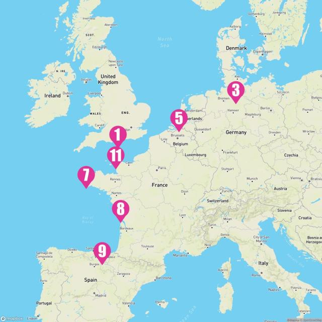 MSC Euribia - April 12th, 2024 - Cruise Map & Port Info