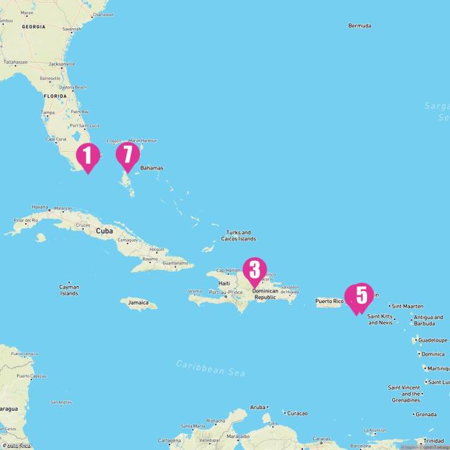 Norwegian Encore - January 19th, 2025 - Cruise Map & Port Info